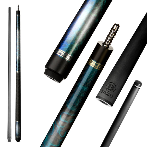 OCEAN STAR CARBON FIBER POOL CUE-BLUE DREAM – BIZU BILLIARDS