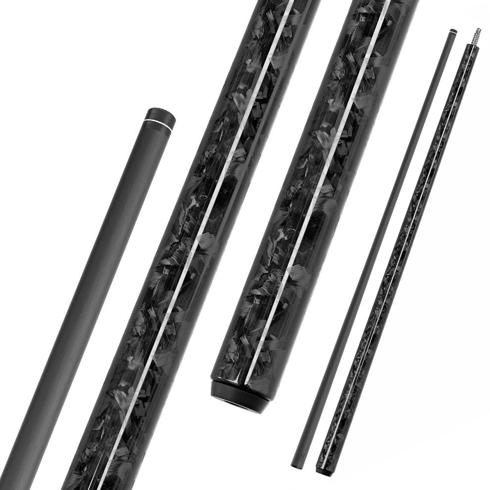 MARS IMPACT 58" CARBON FIBER POOL CUE -BLACK DARK NIGHT – BIZU BILLIARDS